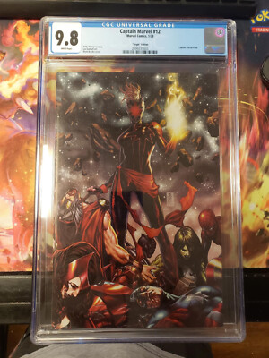 Captain Marvel #12 Virgin Variant Marvel Comic Book CGC 9.8 | eBay