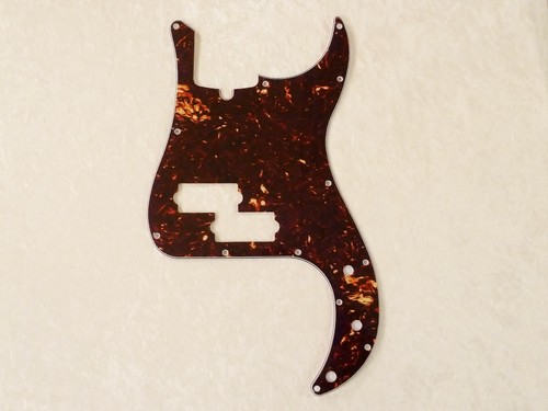 PICKGUARD BROWN TORTOISE SHELL 4 PLY FOR FENDER P BASS / PRECISION BASS ...