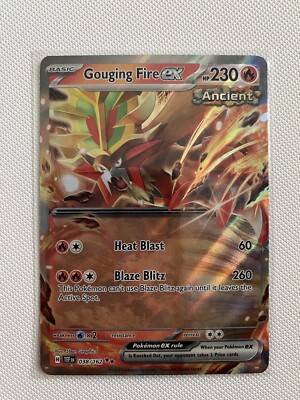 Pokemon TCG Gouging Fire EX Temporal Forces 38/162 NM in hand | eBay