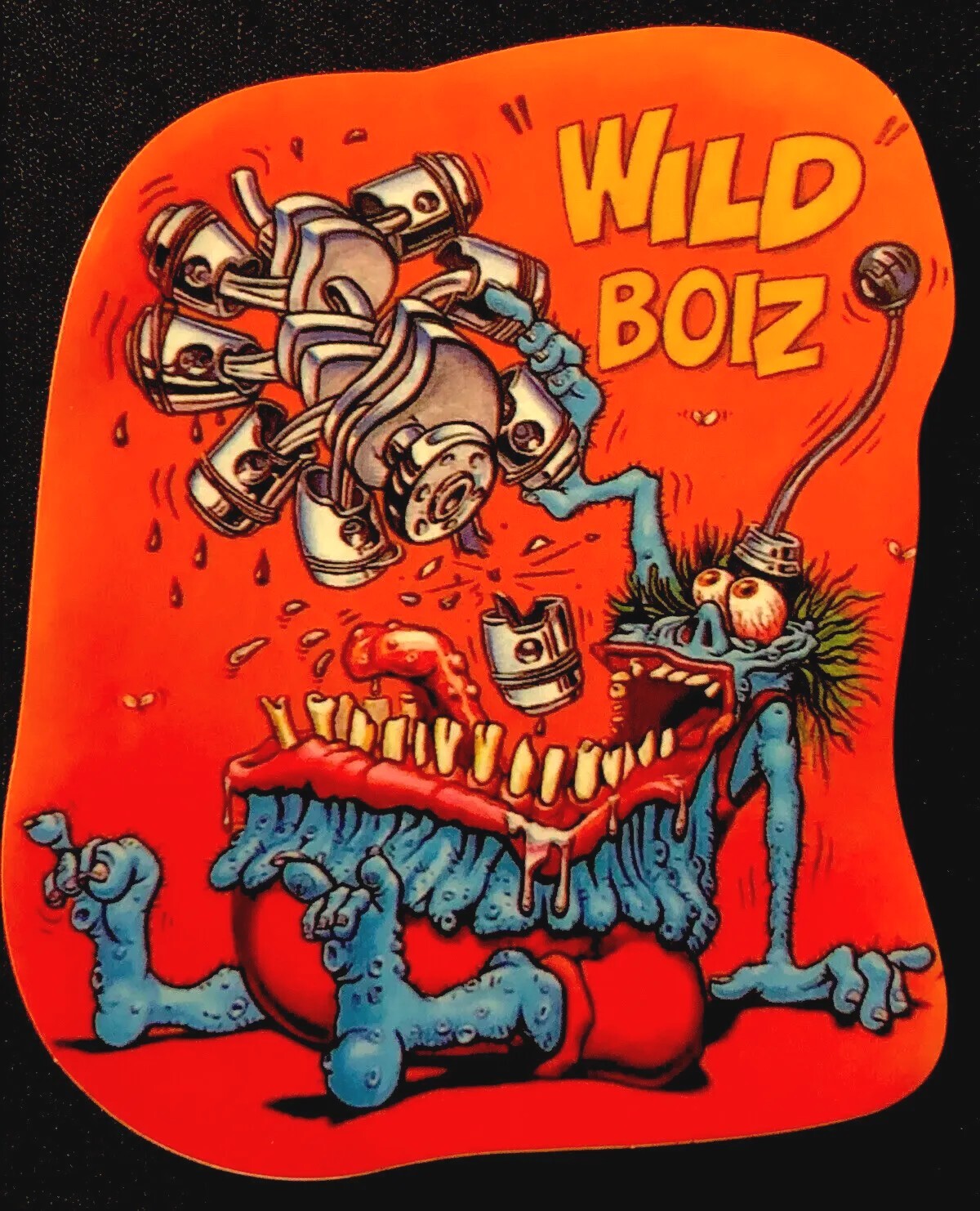 HOT ROD STICKER “WILD BOIZ” 3“ X 3 1/2” PISTON GOBBLER GLOSSY | eBay
