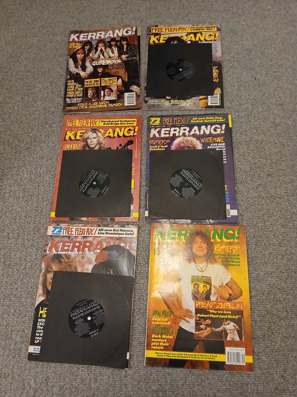Kerrang magazine bundle - 6 issues Feb-March 1990 | eBay UK