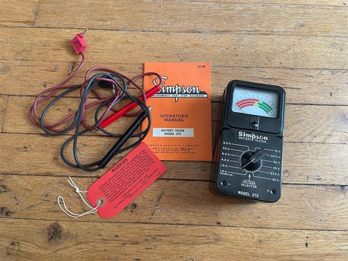 Simpson Model 379 Battery Tester - Vintage | eBay