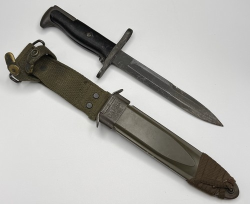 US Army USMC M-7 Bayonet W/ PWH USM8AI Scabbard Vtg | eBay