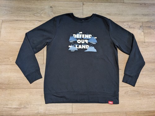The North Face Defend Our Land Sweatshirt Adult Size XL Black Crewneck ...