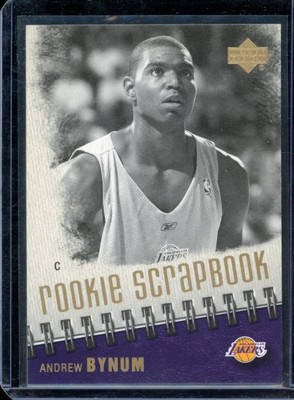 2005-06 Upper Deck Rookie Scrapbook Andrew Bynum #RS2 Los Angeles ...