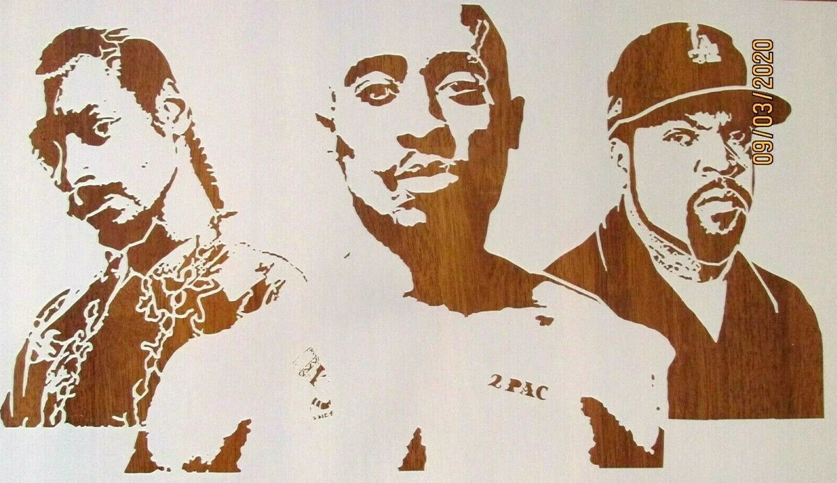 2pac Stencil