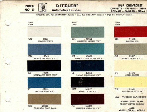 67 Impala Interior Colors | Psoriasisguru.com