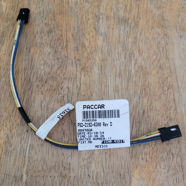 PETERBILT PACCAR JUMP WIRE P92-2192-0300 KENWORTH PIGTAIL CONNECTOR ...