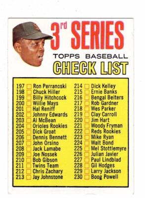 1967 Topps Baseball Checklist #191 Nm Dick Kelley | eBay
