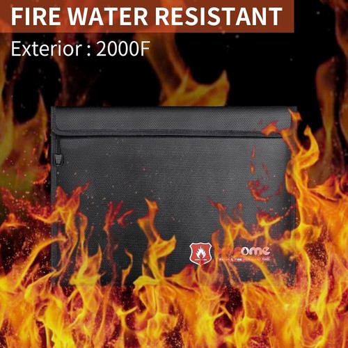 Fireproof Document Bags, File Storage Organizer Bag 9 x 7 Inches | eBay