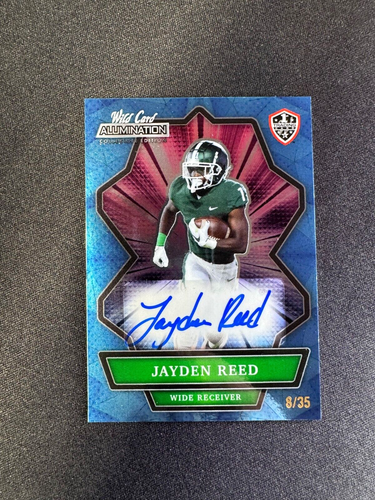 2021 Wild Card Alumination Jayden Reed RC Auto Green Bay Packers Rookie ...