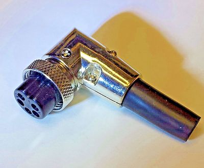 CEA-CBC5RB Screw-Lock right angle rubber boot five-pin microphone ...