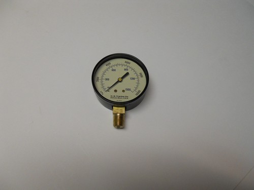 H.O Trerice Co. Pressure Gauge, 2 1/2" Dial 0-1500 PSI, 1/4 NPT | eBay