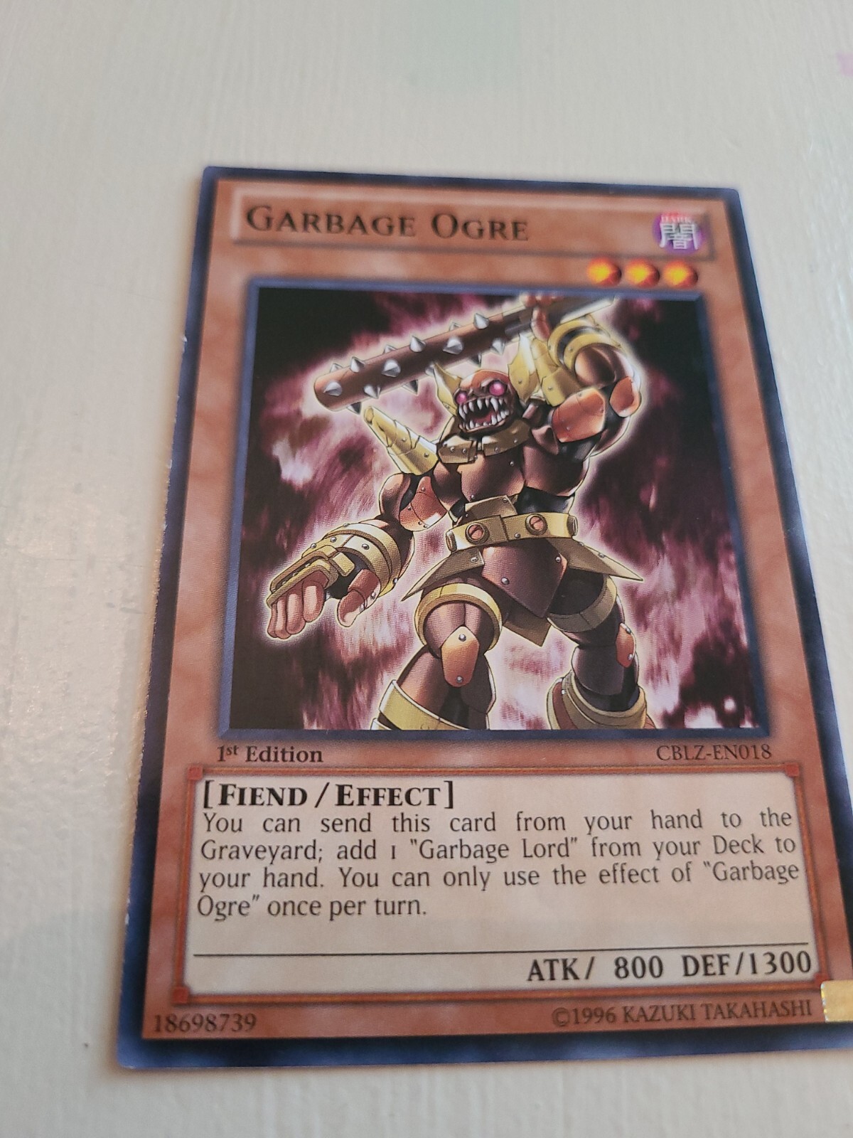 Yu-Gi-Oh! TCG Garbage Ogre Cosmo Blazer CBLZ-EN018 1st Edition Common for sale online | eBay