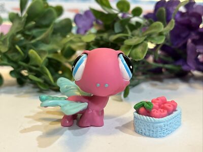 Littlest Pet Shop 1768 LPS Authentic Butterfly Pink Blue Wings | eBay