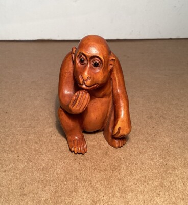 Netsuke - Monkey Signed