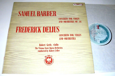 SCM 59 Stereo *DELIUS / BARBER* Violin Concertos *Robert GERLE* *ZELLER ...