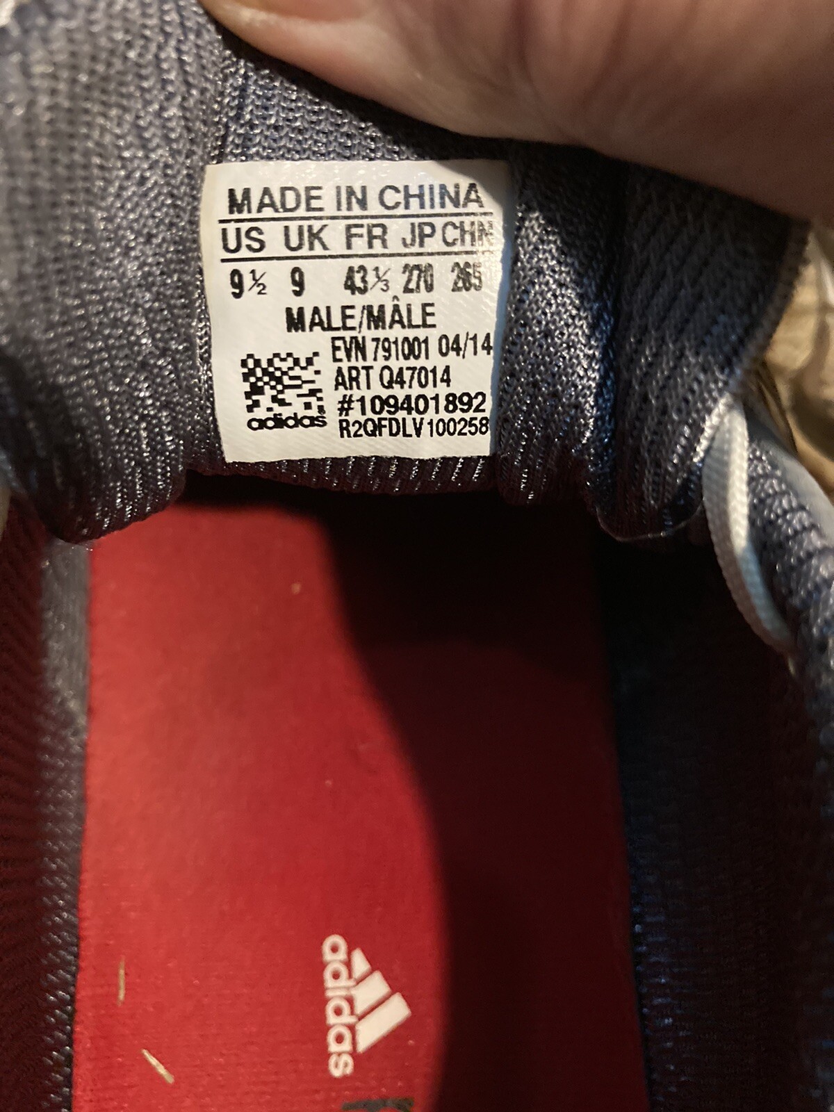 Adidas Men’s Golf Shoes Sneakers EVN 791001 Gray Red Size 9.5 | eBay