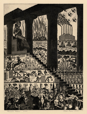 RALPH FABRI, 'PHARAOH'S DREAM', signed etching, 1941. | eBay