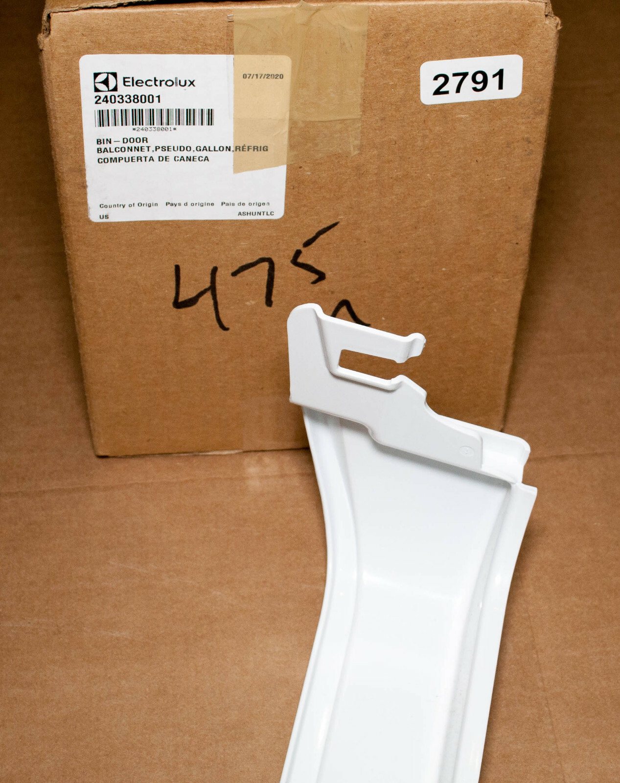 Electrolux 240338001 Refrigerator Door Shelf Bin | eBay