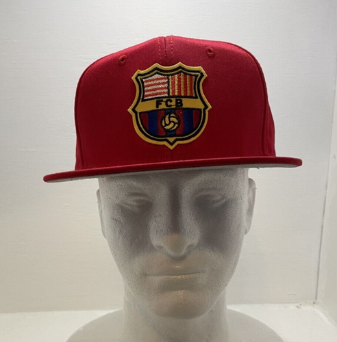 FCB Red hat 6 panel snapback hat | eBay