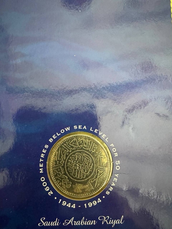 Saudi Silver Riyal 1944 S.S. John Barry WWII Shipwreck Deep Sea Coin ...