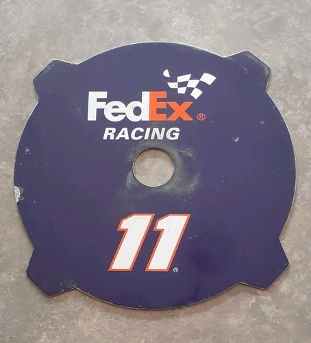 Denny Hamlin Race Used Lugnut Wheel Cover Metal Nascar Joe Gibbs Racing ...