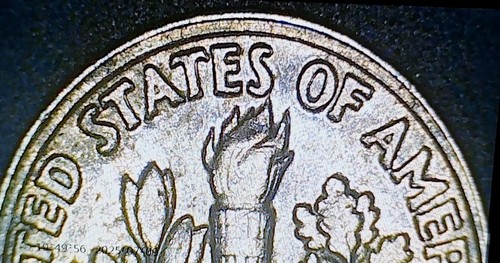 1996 P Roosevelt Dime Error Broadstrike Doubling Obverse & Reverse Rare ...
