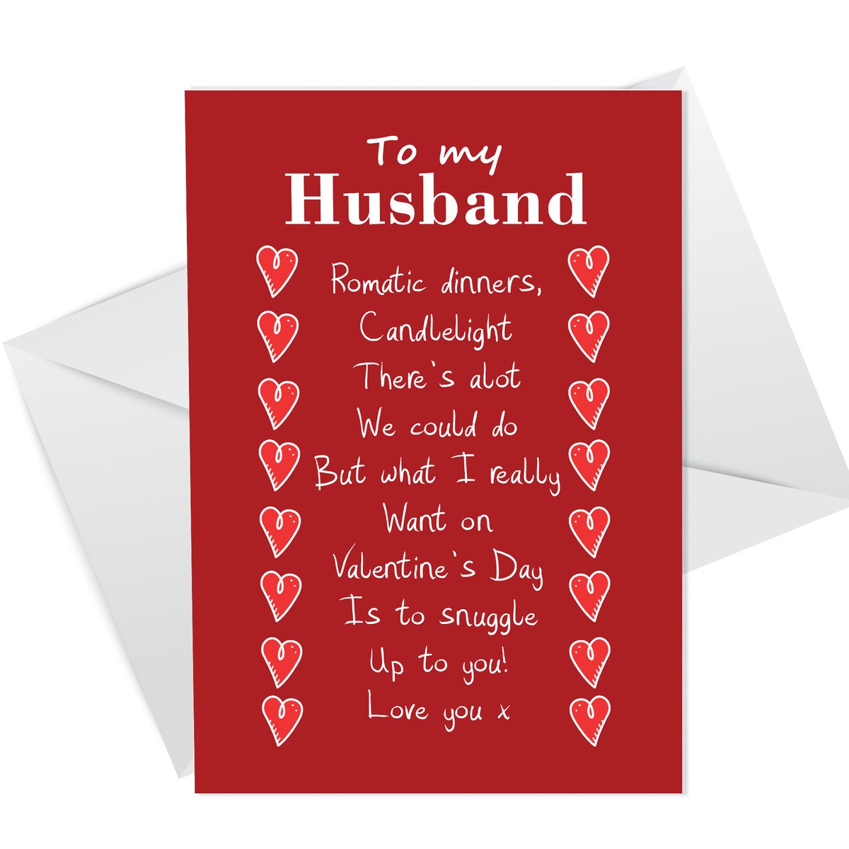 Candy Cards For Husband Valentine's Day Cards For Husband