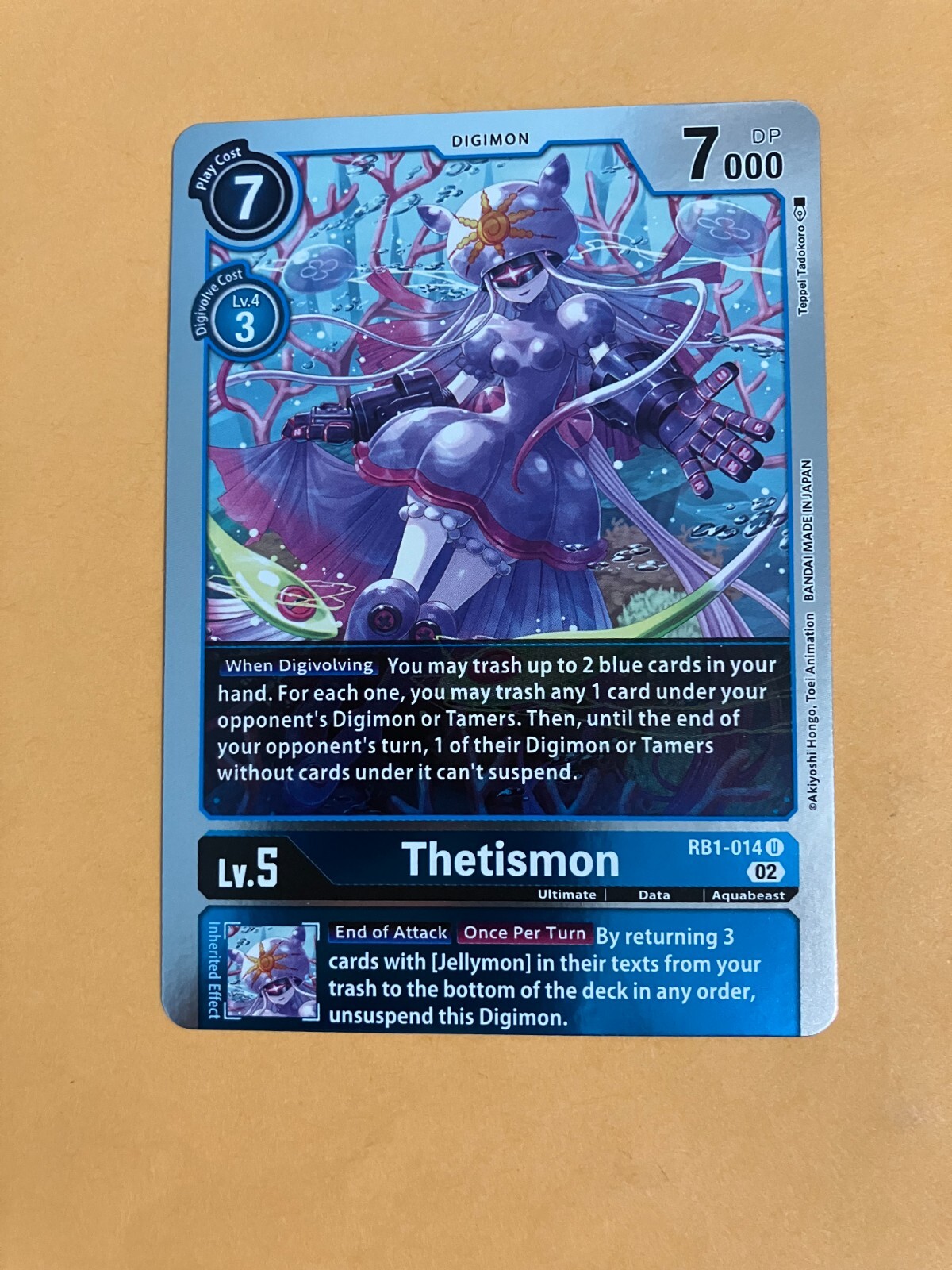Thetismon RB1-014 U Foil Digimon CCG | Resurgence Booster NM | eBay