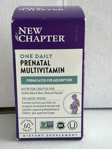 New Chapter One Daily Prenatal Multivitamin 60 Tablets EXP: 5/24 JB | eBay