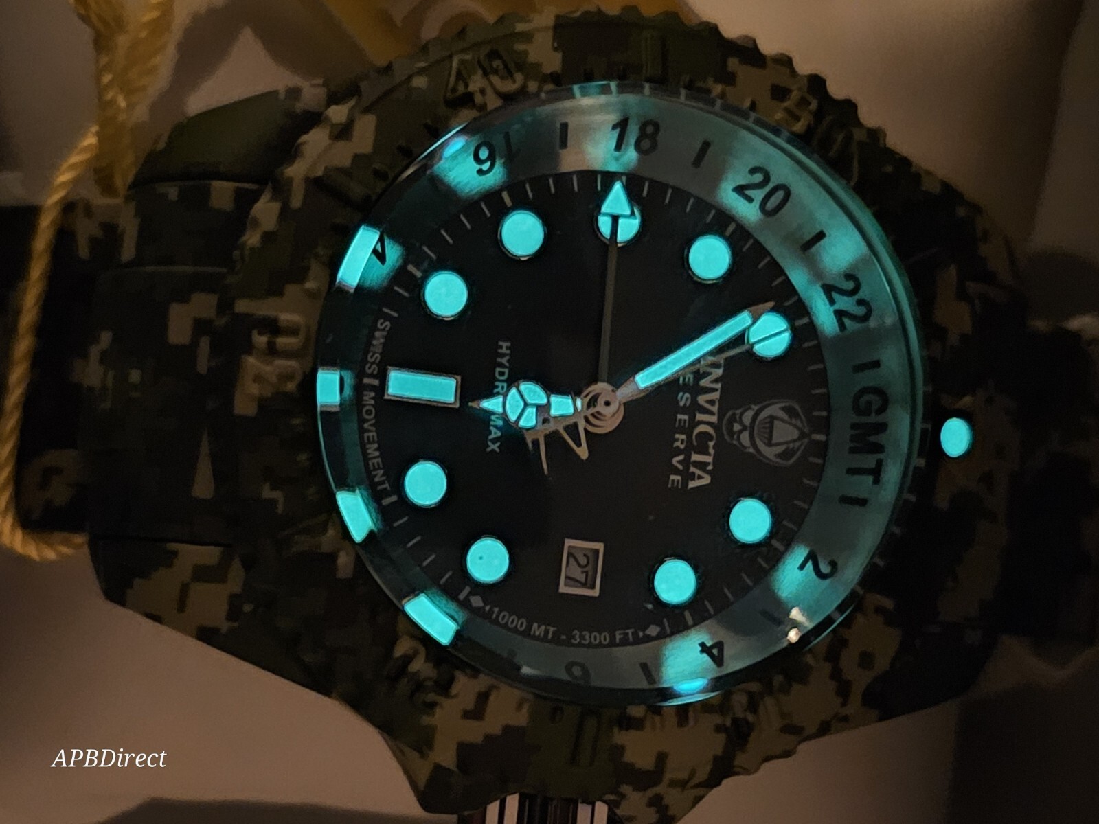 Invicta - HYDROMAX - 1000m - HYDROPLATED Camo GMT - Pro Diver - mens ...
