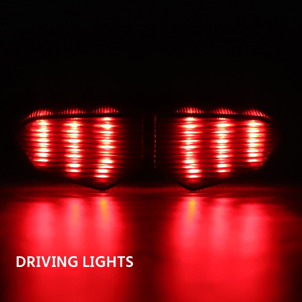 For YZF R6S YZF R6 Rear LED Tail Light Turn Signals Brake Running ...