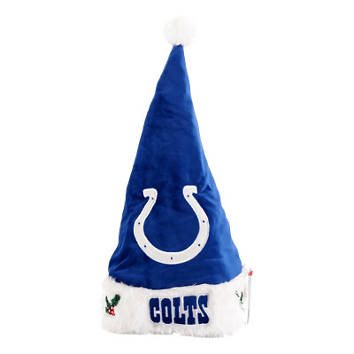 Indianapolis Colts Christmas Santa Hat (17 in) Adult Unisex Football ...