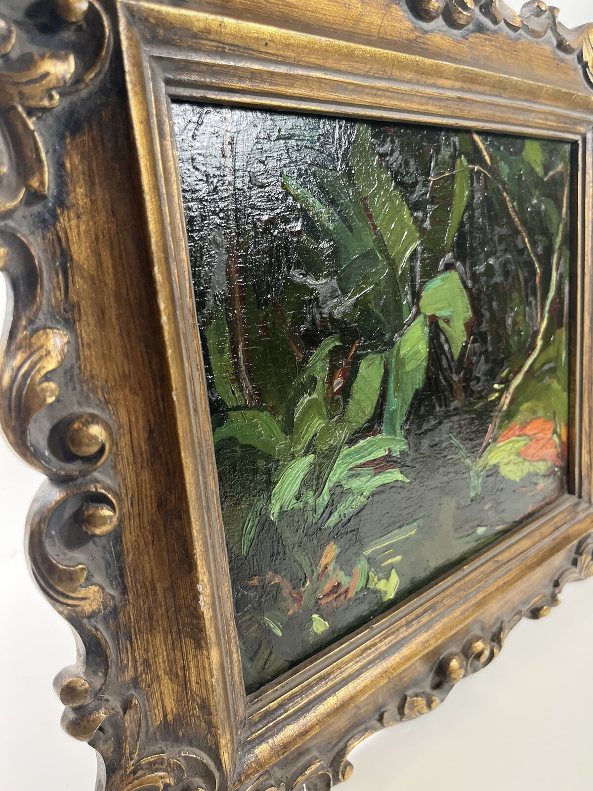 JUAN RIMSA BOLIVIA ABSTRACT EXPRESSIONIST JUNGLE LANDSCAPE ANTIQUE OIL ...