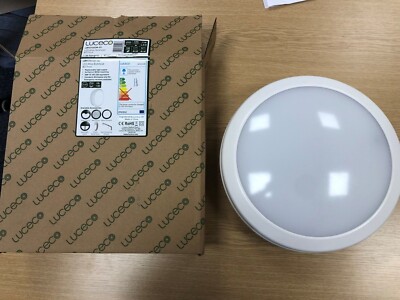 LUCECO LBH214K3M-03 Atlas Bulkhead light 21W LED White 4K 3h Emergency ...