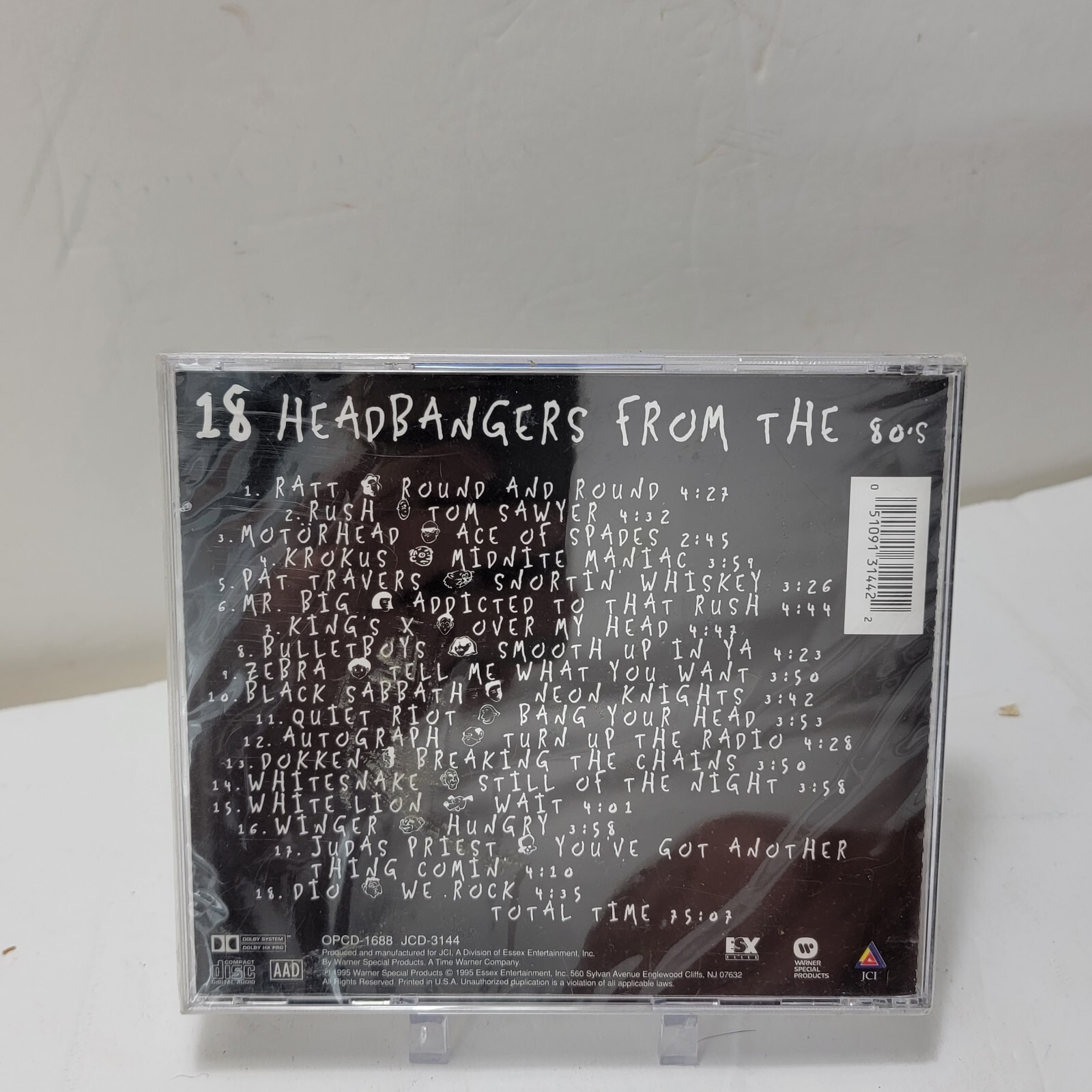 18 Headbangers from the 80's by Various Artists (CD, 1995, JCI ...