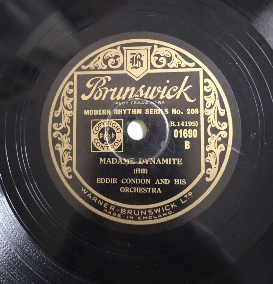 EDDIE CONDON Tennessee Twilight / Madame Dynamite UK Brunswick 78 jazz record | eBay