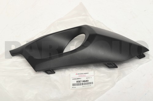 8321A643 Genuine Mitsubishi GARNISH,FR BUMPER,LH | eBay