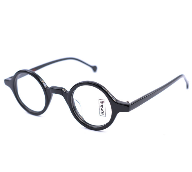 Handmade Vintage Retro Small round Acetate Eyeglass Frames Full Rim ...
