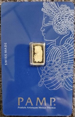 1gram Pamp Suisse Gold Bullion Bar Swiss Made in Assay Card | eBay