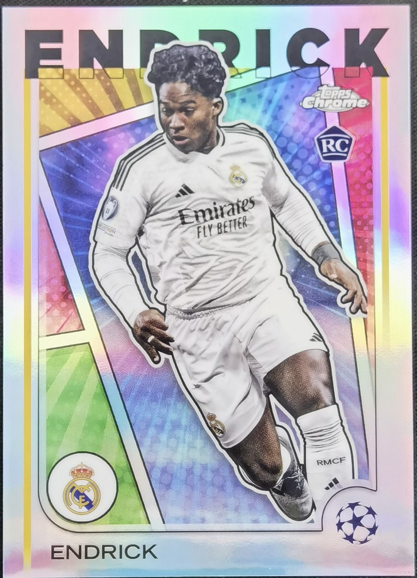 2024-25 Topps Chrome Uefa Club Competitions - Hero Variation Endrick ...