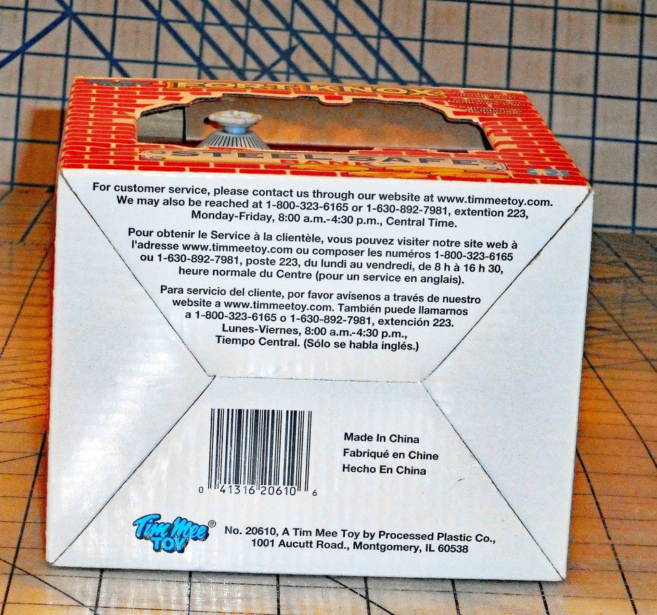 Tim Mee Toys Fort Knox Combination Safe Bank Steel Piggybank #20610 ...