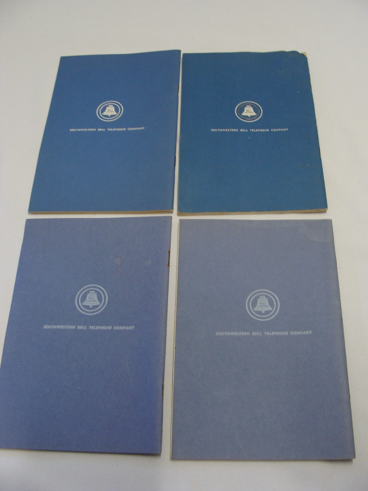 4 Vtg. Southwestern Bell Telephone Company Address Book Telephone ...