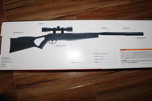 Crosman F4 Quiet Fire .177 Cal Pellet 1200 FPS Air Rifle Break Barrel ...