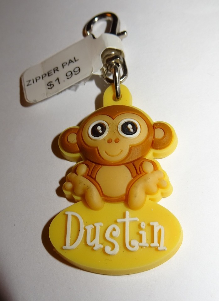 Zipper Pulls Kids Name Tag Zipper Pals ID Charm Backpack Bag Choose ...