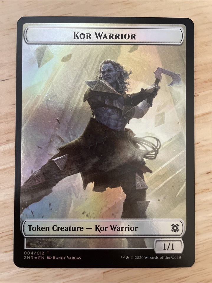 MTG Kor Warrior / Goblin Construct Token FOIL 004/012 & 011/012 NM/M ...