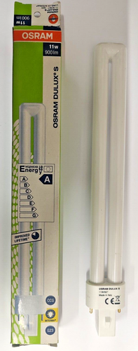 11W OSRAM G23 2 Broche Basse Energie Cfl Pls Bâton Ampoule 2700K Chaud ...