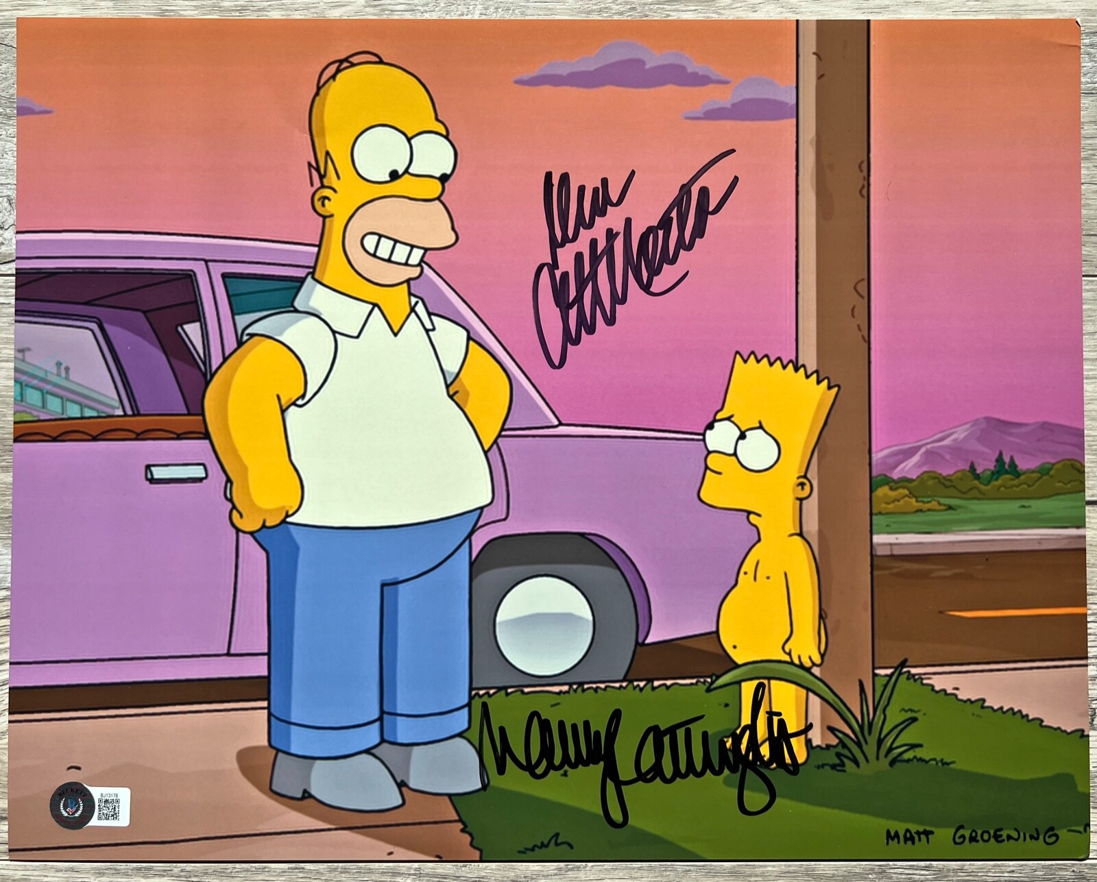 Nancy Cartwright Dan Castellaneta Autographed Signed SIMPSONS 11x14 ...