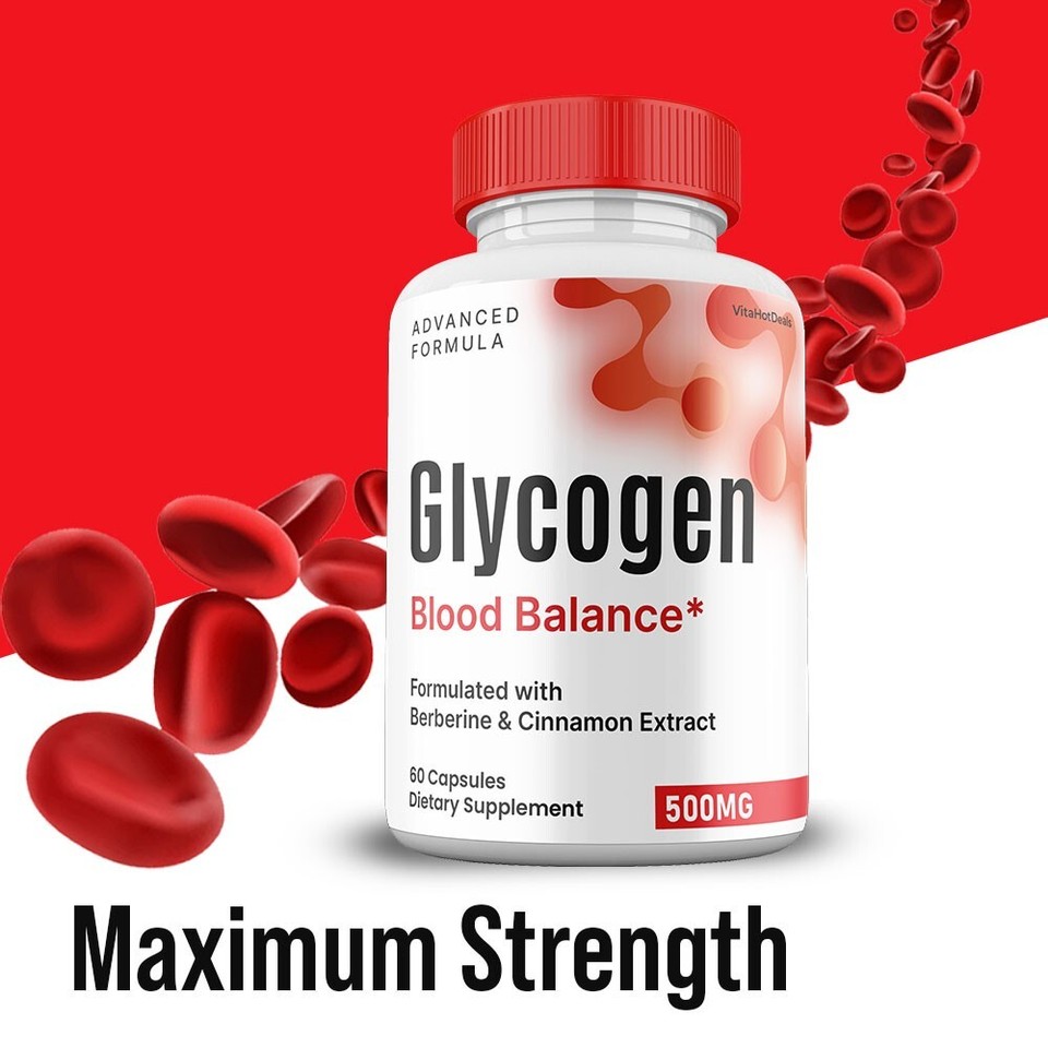 Glycogen Blood Balance Capsules , Max Strength, Glycogen Pills (1 Pack ...